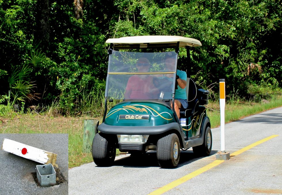 Flexible Upright Replaces Crash-Prone Cart Path Post | News of Sun City ...